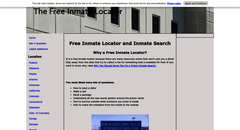Access thefreeinmatelocator.com. The Free Inmate Locator: Find federal ...