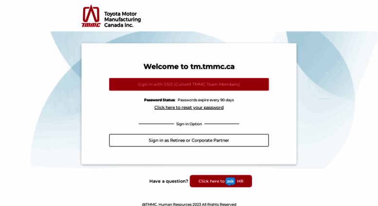 Access tm.tmmc.ca. Login - TMMC