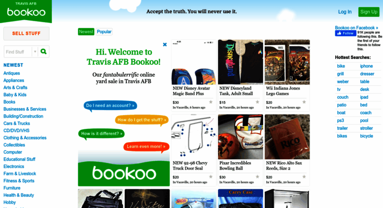 Access travis.bookoo.com. Travis AFB bookoo - Buy and sell with your ...