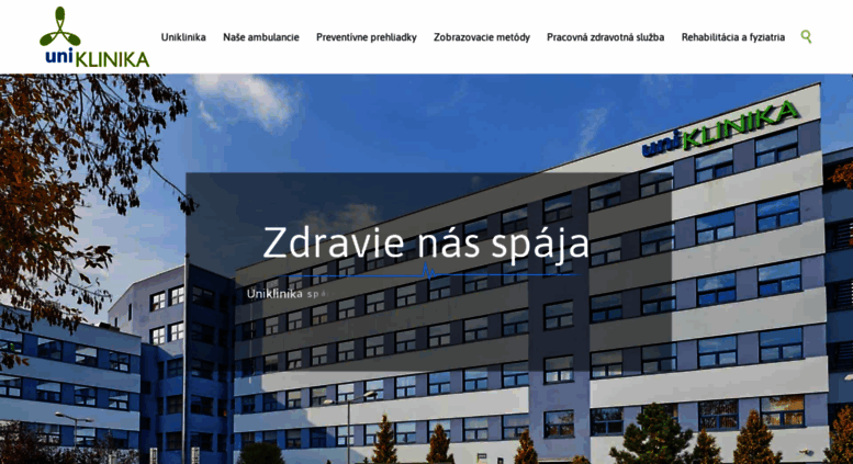 Access uniklinika.sk. Uniklinika Prievidza - Zdravie nás spája