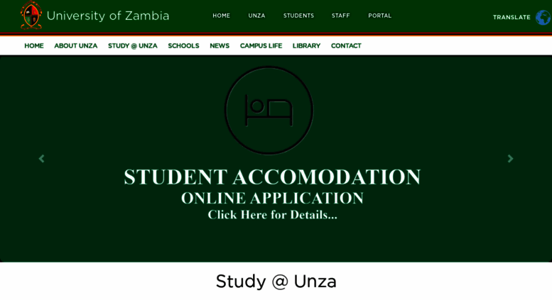 Access unza.zm. Home | University of Zambia