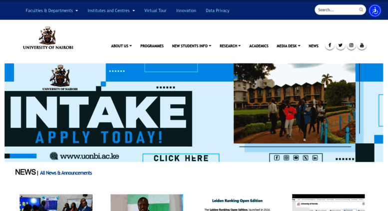 Access uonbi.ac.ke. University of Nairobi | Committed to Scholarly ...