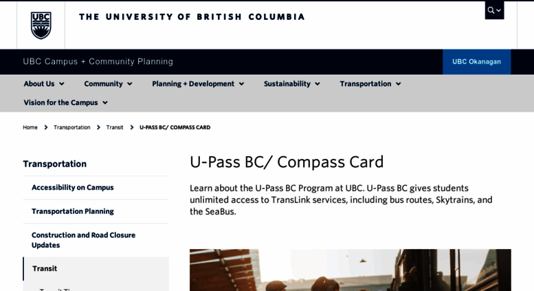 Access upass.ubc.ca. U-Pass BC/ Compass Card | UBC Campus & Community ...