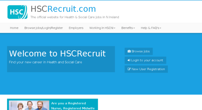 Access v2.hscrecruit.com. HSCNI Jobs Home - Search for Health and ...