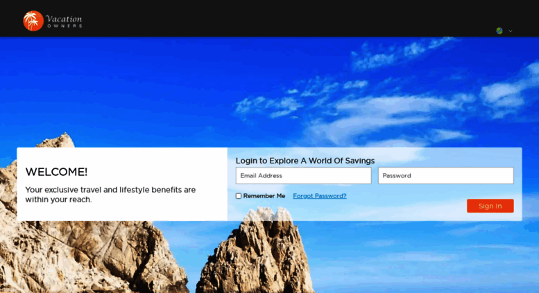 Access vacationowners.net. Vacation Owners - Login
