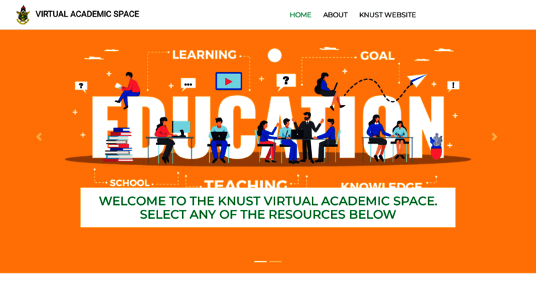 Access vclass.knust.edu.gh. Home | Learning Resources