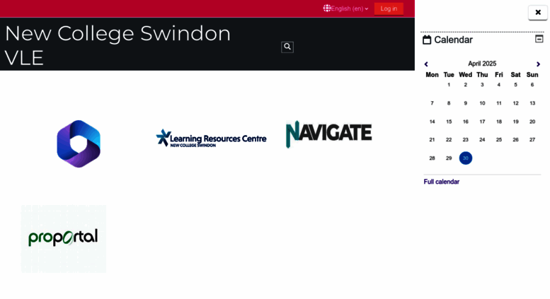 Access vle.newcollege.ac.uk. New College Swindon VLE: Log in to the site