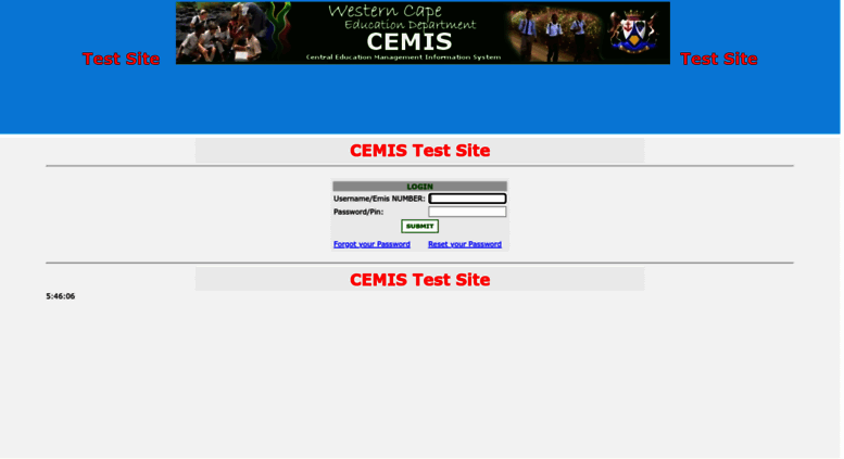 Access wcedmis.pgwc.gov.za. CEMIS