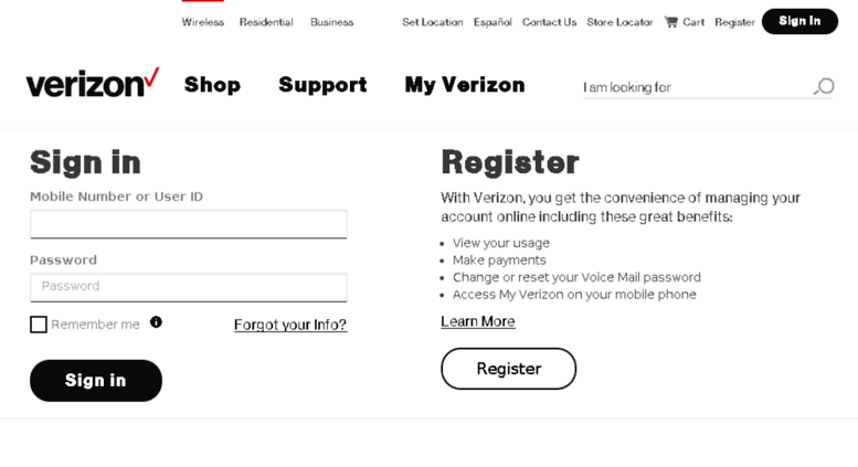 Access web.vma.vzw.com. My Verizon Log In, Sign in to your Verizon ...