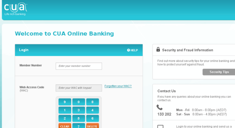 Access webbanker.cua.com.au. CUA Online Banking - Simple & easy ...