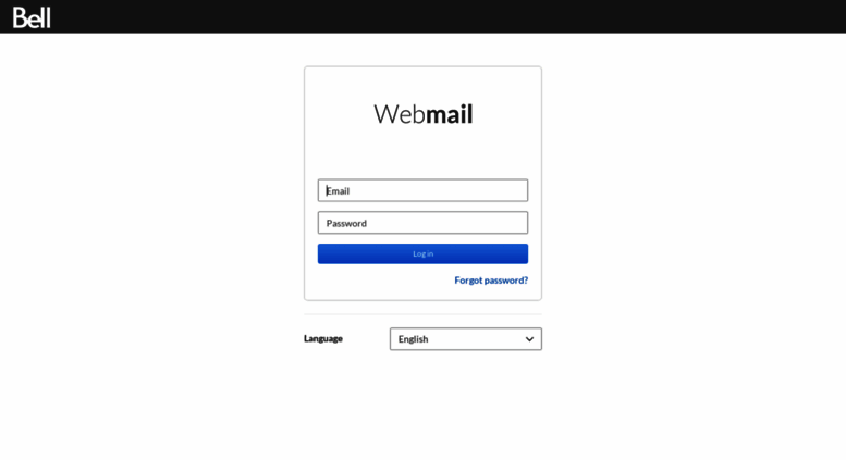 Access webmail.bellhosting.ca.
