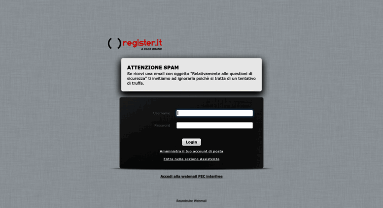 Access webmail.interfree.it. Roundcube Webmail :: Welcome to Roundcube ...