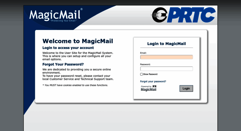 Access webmail.prtcnet.com. v12