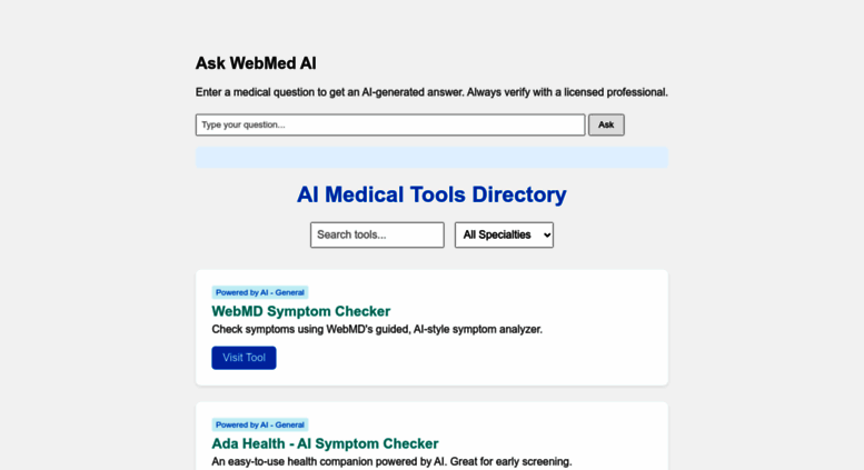 Access webmed.com. Web Medicine - Bringing You the Best Medical Sites ...