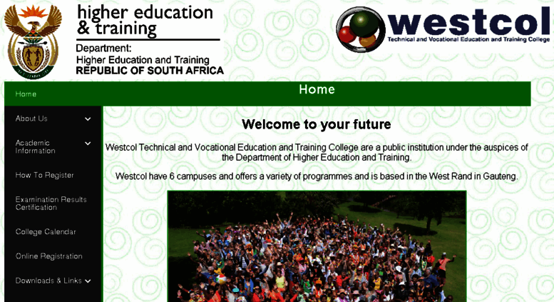 Access westcol.co.za. Westcol | Home