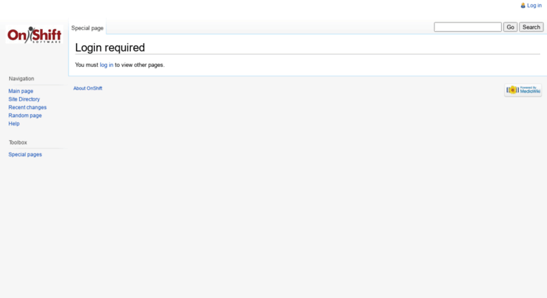Access wiki.onshift.com. Login required - OnShift