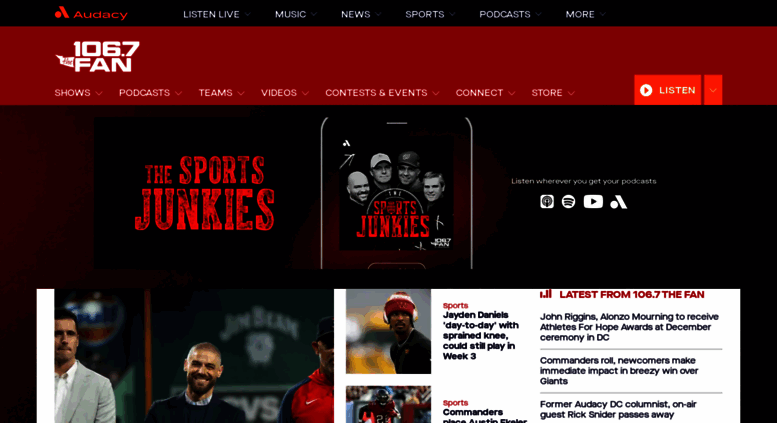 Access wjfk.com. 106.7 FM The Fan - Washington D.C. Sports - WJFK-FM ...