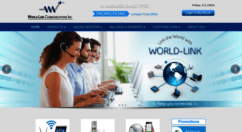 Access wlink.ca. World-Link Communications
