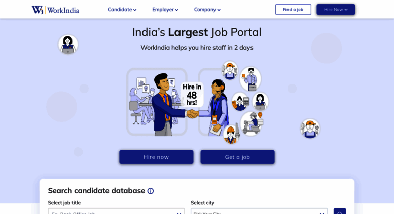 Access workindia.in. Fast Job Posting, Search Jobs, Online Recruitment ...