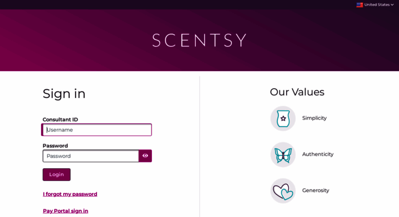 Access workstation.scentsy.co.uk. Sign in - Scentsy Dashboard