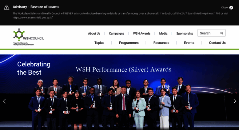 Access wshc.sg. Workplace Safety and Health Council (WSHC)