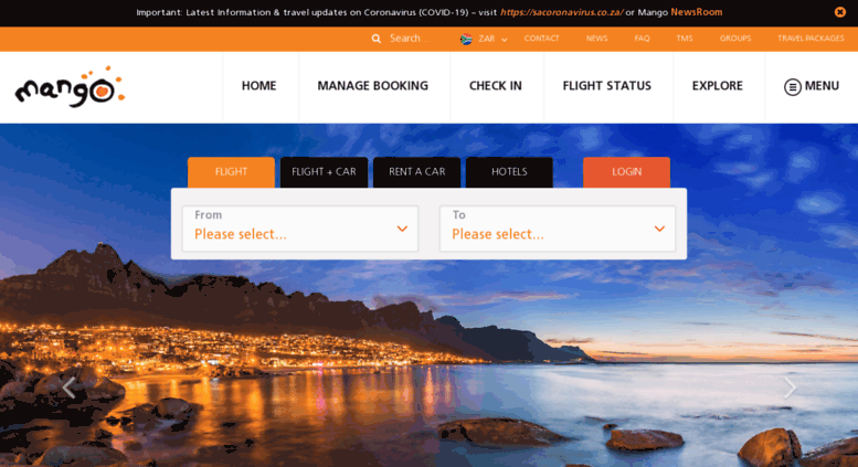 Access ww6.flymango.com. Mango Airlines | Affordable South African ...