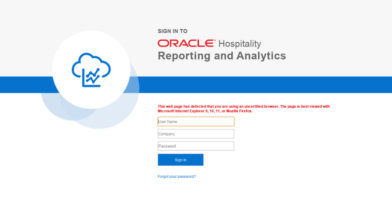Access www4a.mymicros.net. Reporting and Analytics