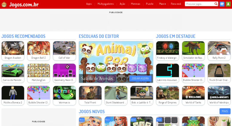 Access wwww.ojogos.com.br. Jogue jogos online grátis em ojogos.com.br