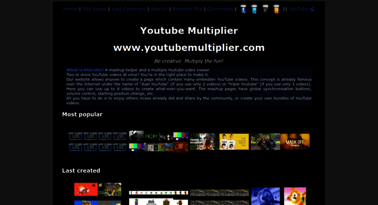Access youtubemultiplier.com. Youtube Multiplier : Mashup and mix up to ...