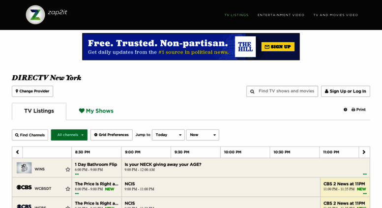Access zap2it.com. TV Listings- Find Local TV Listings and Watch Full ...