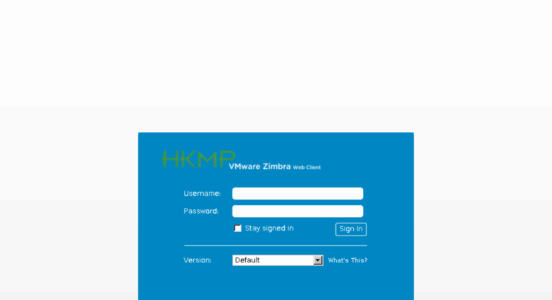 Access zmail.hkmpcl.com. Zimbra Web Client Sign In