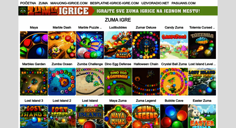 Access zuma-igrice.com. Zuma Igrice - Besplatne Zuma igrice za decu i ...